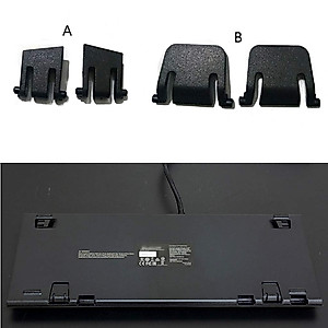 S-YUWEN 2Pcs Replacement Keyboard Bracket Foot Stand Plastic Leg Stand for Corsair K65 K70 K63 K95 K70 LUX RGB Mechanical Gaming Keyboard Repair Parts, one size