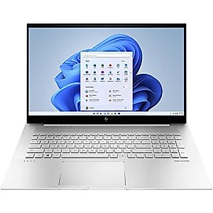 HP ENVY 17m-ch1013dx 17.3" Full HD Touchscreen Notebook Computer, Intel Core i7-1195G7 2.9GHz, 12GB RAM, 32GB Optane Memory, 512GB SSD, Windows 11 Home, Natural Silver - Refurbished