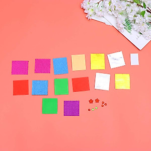 NUOBESTY EVA Diamonds Mosaic Sticker Art Kits for Kids, DIY Handmade Art Crafts Sticker for Kids, 12 Pieces