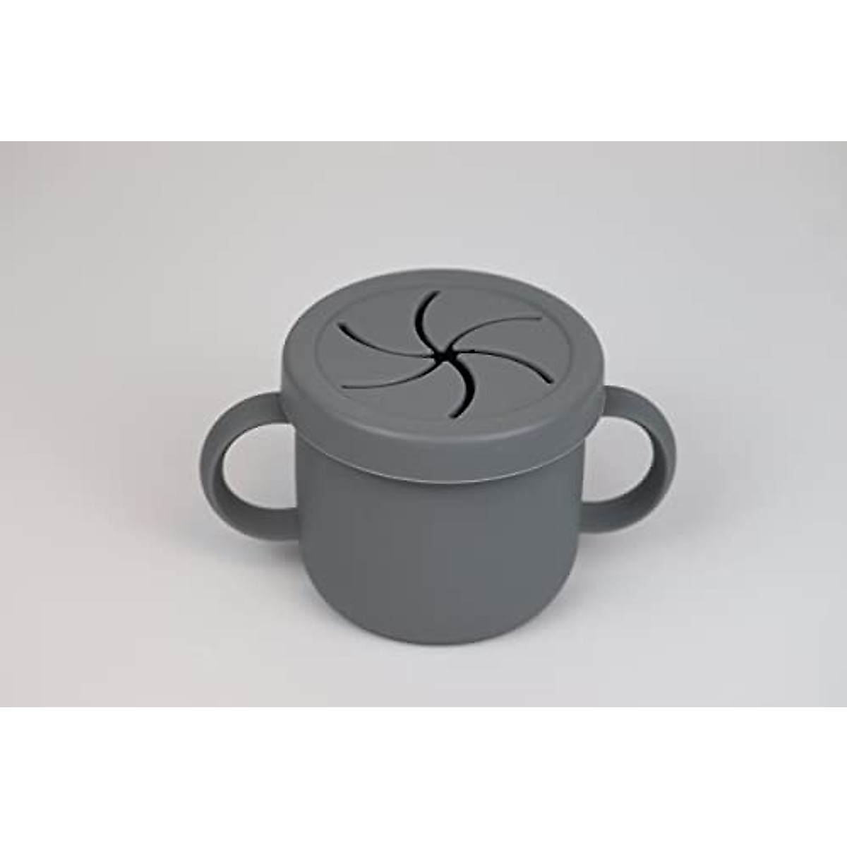 Silleebee Silicone 5-in-1 Toddler Open Training Cup | 3 Interchangeable Lids with Straw and Handles | Sippy and Snack Option for Babies | Infant 6 mos+