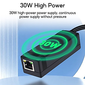 【Upgrade】 SODOLA 30W PoE Splittler, 12V 2.5A Output,IEEE 802.3af/at Standard, Power Over Ethernet Active Splitter Adapter for Security Camera CCTV Surveillance