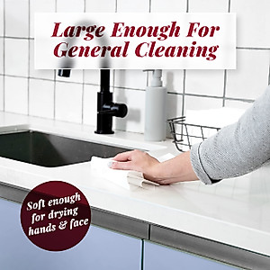 Prestee 200 Disposable Paper Hand Towels That Feel Like Linen Napkins - White, Disposable Guest Towels, Wedding Napkins, Paper Napkins, Disposable Napkins for Guest Bathroom, Parties, Dinners, Events