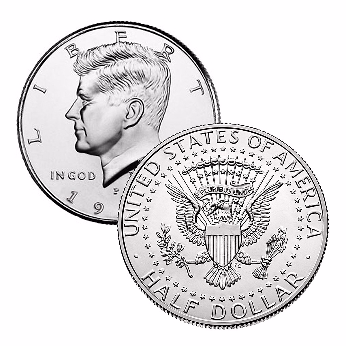 1987 P, D Kennedy Half Dollar 2 Coin Set Uncirculated