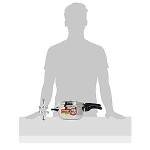 Prestige Deluxe Stainless Steel Deep Pressure Pan 5 liters