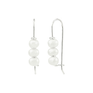 Silpada 'Dots of Joy' Freshwater Cultured Pearl Drop Earrings in Sterling Silver