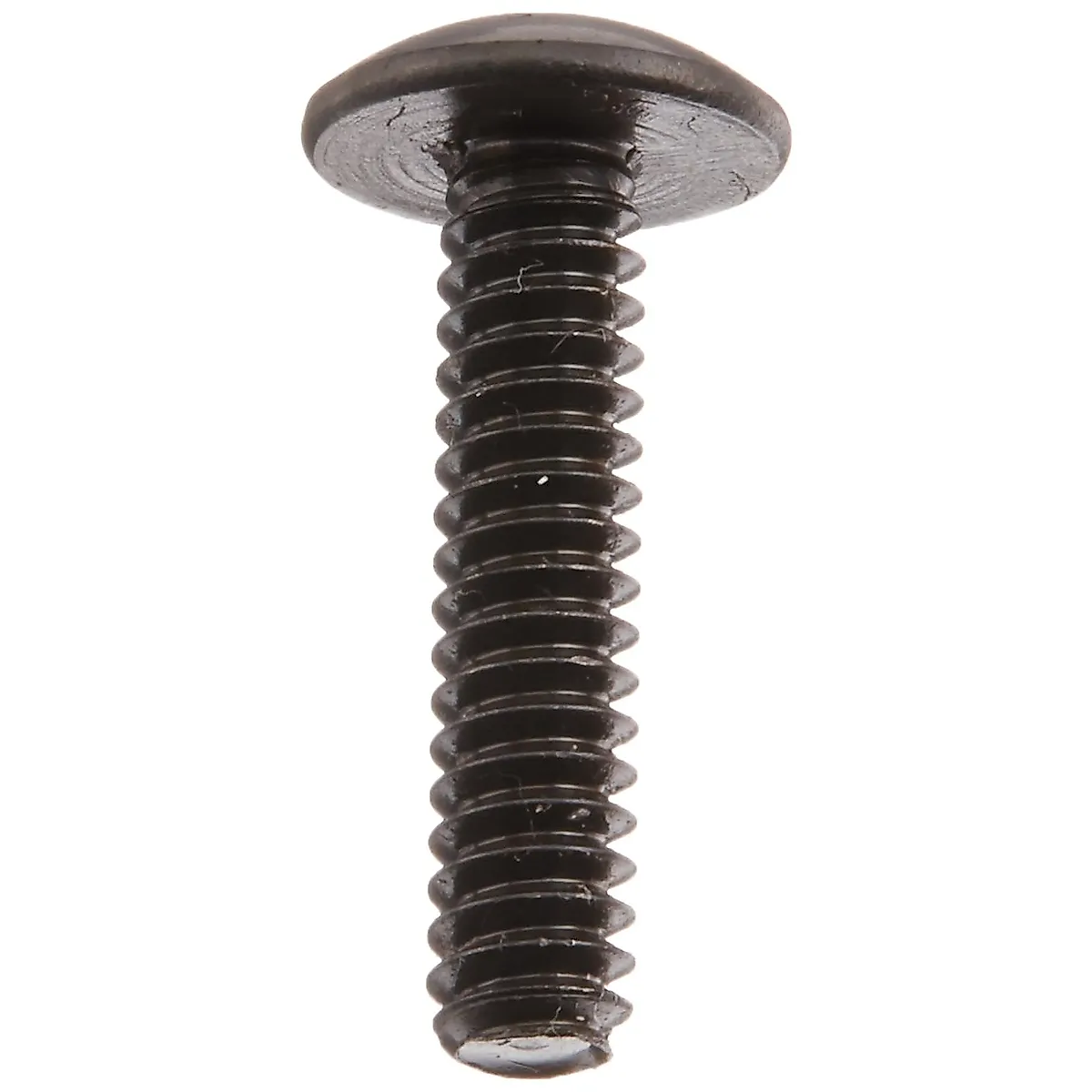 Small Parts 0610MPTB Steel Truss Head Machine Screw, Black Oxide Finish, Meets ASME B18.6.3, #2 Phillips, #6-32 Thread Size, 5/8" Length, Fully Threaded, Imported (Pack of 100)