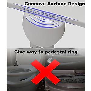 Generic Toilet Bidet Attachment, Toilet Seat Warm Water Bidet Attachment, Adjustable Temperature, Digital Display, 2x Retractable Self Cleaning Nozzles, Cold Warm Water Battery Operated, White