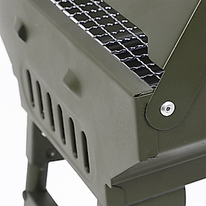 TAMYID Charcoal Grills, Collapsible Portable Grill Camping Outdoor Portable Charcoal BBQ Grill Cooking Utensils Party Cooking Tools Portable Grill