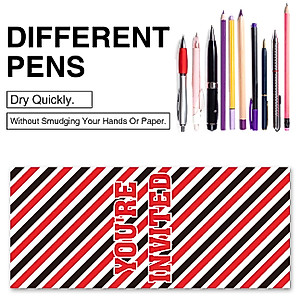 VAHATAN Hockey Birthday Party Invitations 20 Pack Hockey Ticket Invitations with Envelopes Invites Cards for Birthday Party