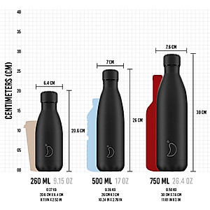 Chilly's Water Bottle | Stainless Steel and Reusable | Leak Proof, Sweat Free | Stainless Steel | 750ml