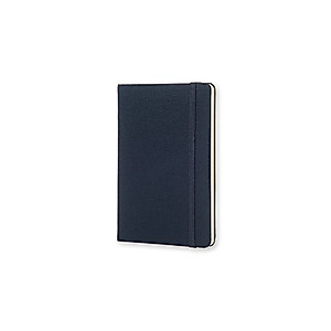 Moleskine Two-Go Textile Notebook, Hard Cover, Medium (4.5" x 7") Oriental Blue, 144 Pages