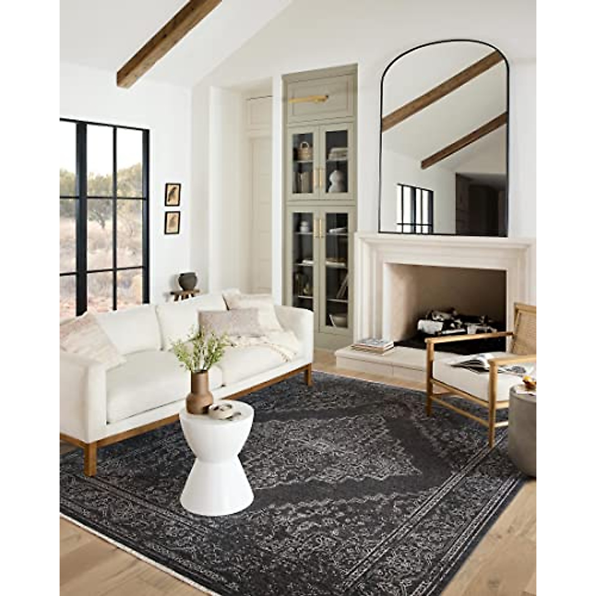 Loloi II Vance Collection Charcoal/Dove 2'-3" x 3'-10" Accent Rug