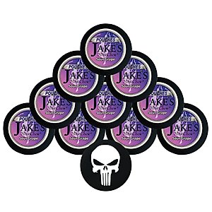 DC Crafts Nation Skin Can Cover Skull with 10 Cans Jake's Mint Chew Sour Grape Pouches