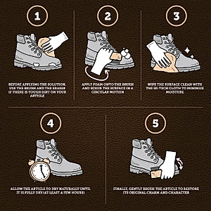 Care & Cool Suede and Nubuck Cleaner FOAM KIT (5 oz) Restores Color and Vibrancy to Shoes, Boots, Clothes, and Furniture.