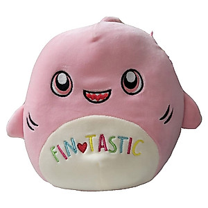 Squishmallows Official Kellytoy Valentines Squad Squishy Soft Plush Toy Animal (8 Inch, Selene Pink Shark)