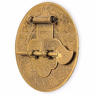 Hardware Philosophy Longevity Brass Plate Chest Box Latch Decorative Hardware 4"