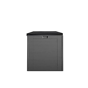 Cosco Outdoor Patio Deck Storage Box, Extra Large, 180 Gallons, Black and Charcoal