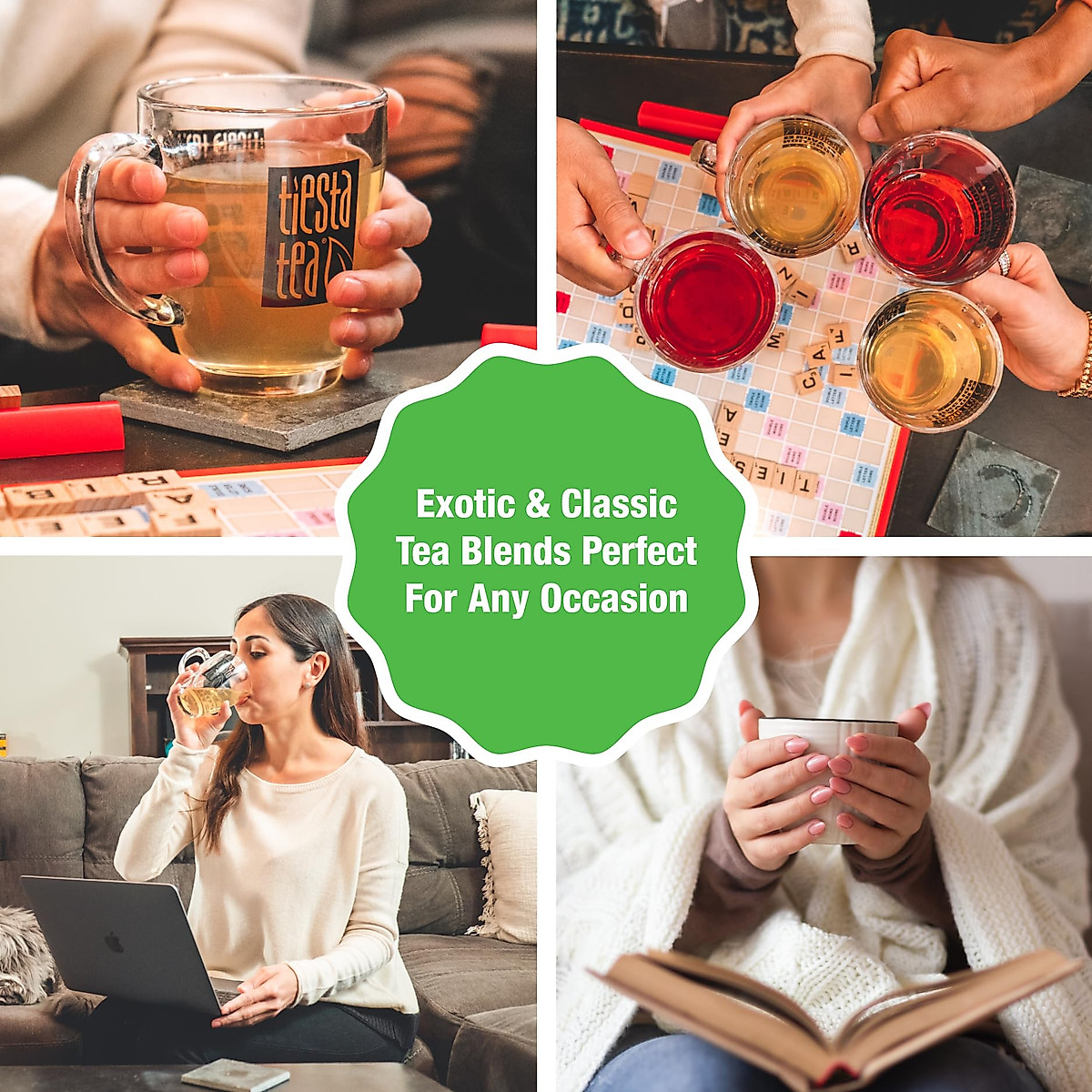 Tiesta Tea - Chinese Jasmine | Loose Leaf | Classic Jasmine Green Tea | Premium Blend | Medium Caffeinated Green Blend | Make Hot or Iced & Brews Up to 25 Cups | 1.8 Ounce Resealable Pouch