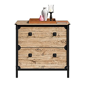 Sauder Steel River Lateral File, L: 30.08" x W: 20.75" x H: 29.53", Milled Mesquite Finish