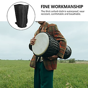 8 Inch African Drum Bag Music Instrument Storage Bag Instrument Backpack Storage Pouch Portable African Drum Bag Instrument Waterproof Backpack Drum Holder Practical Backpack
