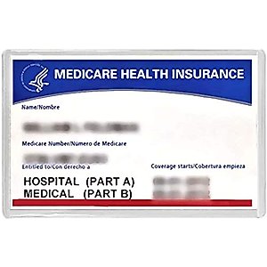 5 New Medicare Card Holders Protector Sleeves Clear 6mil