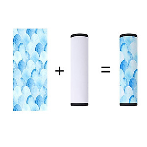 Sublimation Blanks Car Seat Belt Pads Cover, 2 Pcs Neoprene Comfortable Replacement Shoulder Strap Pads Universal Car Seat Belt Shoulder Pads Strap Covers for Children (White (Only for Kids))