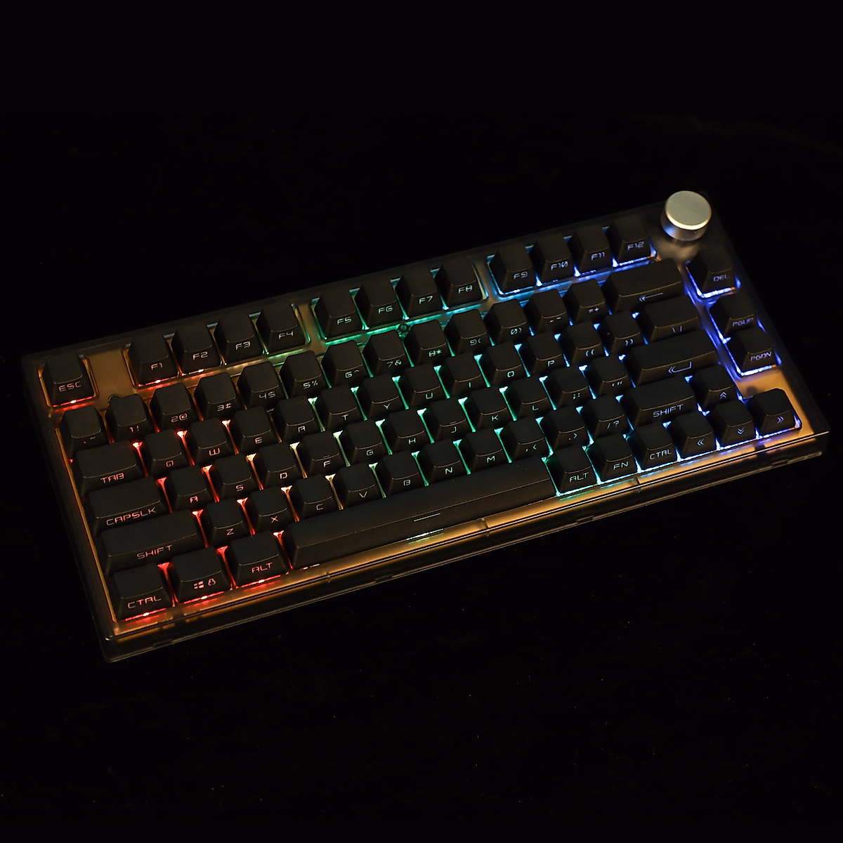 YMDK 133 Key Black White PBT Double Shot Side-lit Shine Through Backlit keycaps OEM Profile for MX Mechanical Keyboard 108 96 87 NJ80 KBD67 ID80 84 68 64 (133 Key Black)