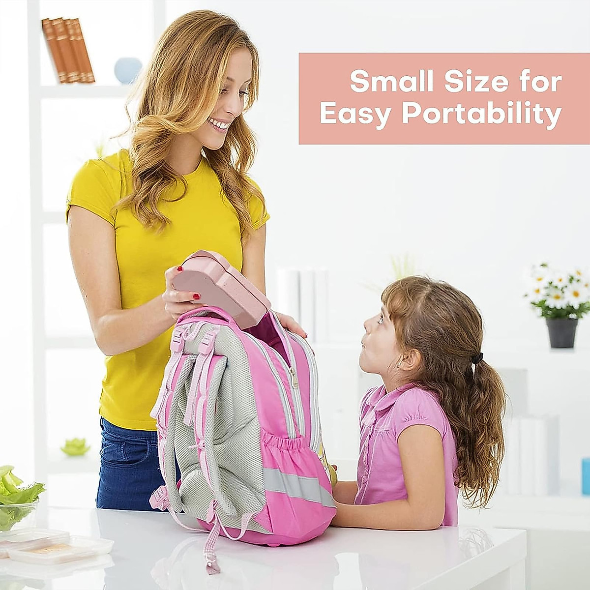 ATAMOW Sandwich Containers, 4 Pcs Sandwich Containers for Lunch Boxes with 10 Sheets Funny Graffiti Stickers, Sandwich Box with Lid, BPA Free, Microwave & Dishwasher Safe(Pink