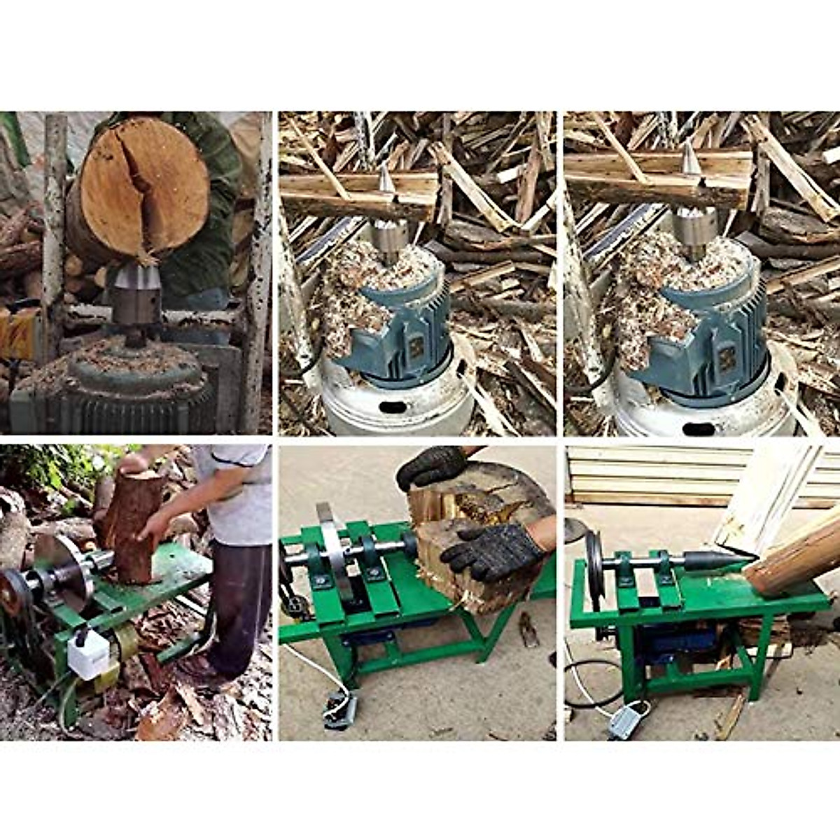 BELUPAID Heavy-duty Drill Bits High-carbon Steel Firewood Splitter Fast Wood Splitting Auger Drill Bits Tools