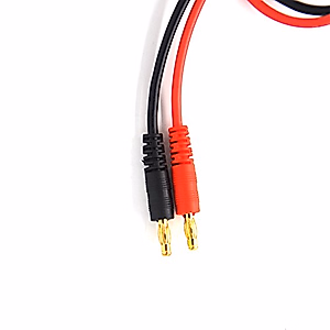 Padarsey EC3 Connector Plug -> 4mm Banana Plugs Battery Charge Lead Adapter Cable - 2 Pack - Apex RC Products #1405