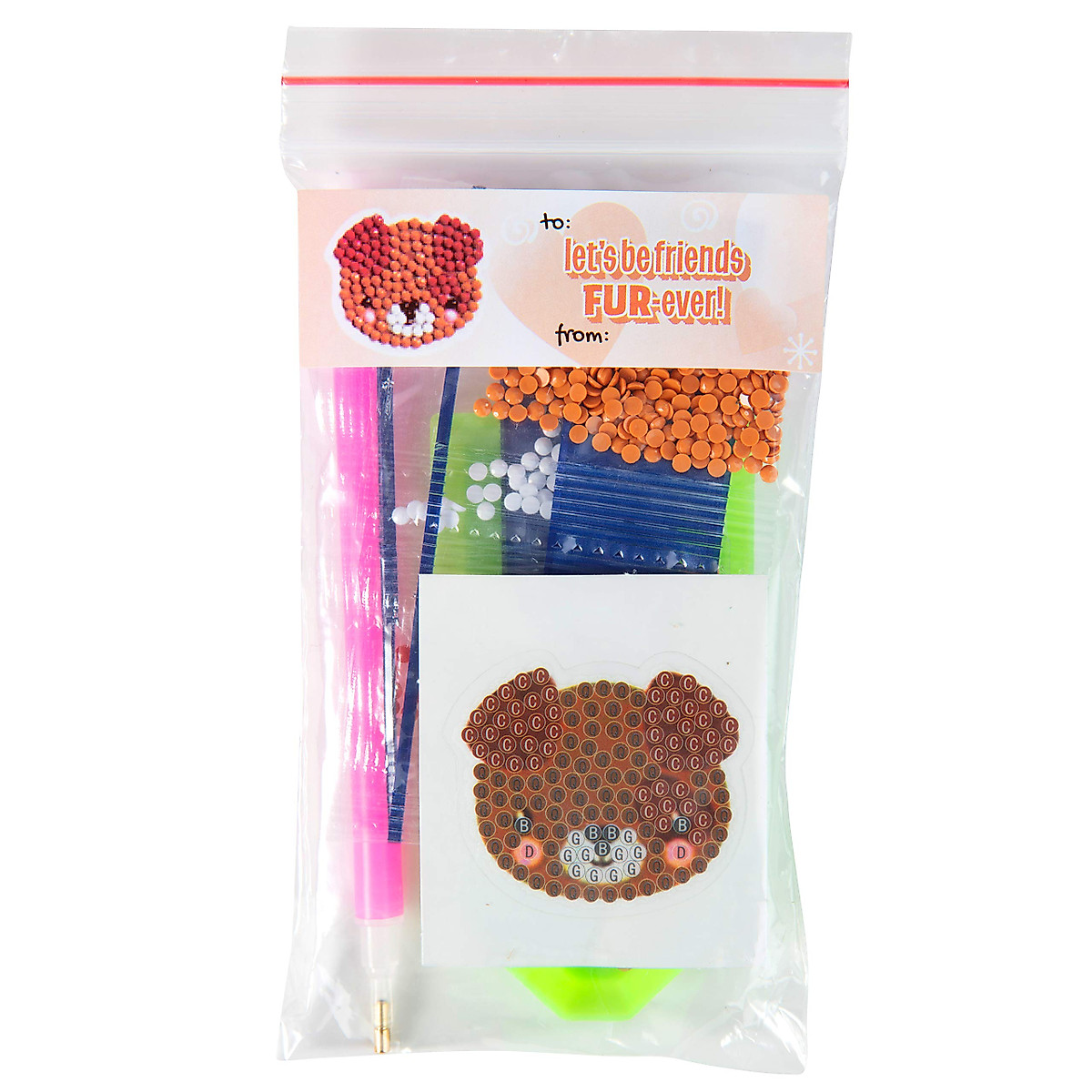 Kids Valentine's Day Cards - Pet Buddies Diamond Painting Kits (24ct)- Each Valentines Card Includes Pet Animal Gem Craft Activity & Sticker- Make Classroom School Exchange Gifts Fun for Boys & Girls