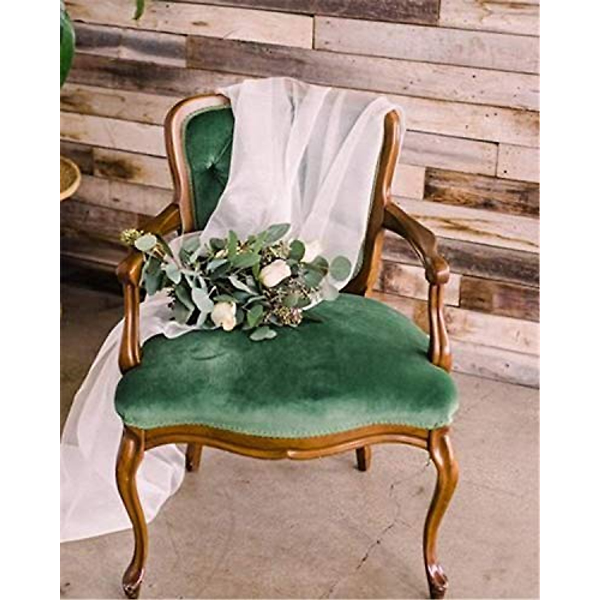 YJKIS White Chiffon Table Runner 27x120 Inches Rustic Sheer Runner Bridal Wedding Party Decorations Romantic Wedding Table Runner