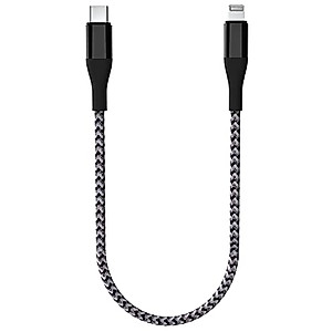 ANDNOVA USB C to Lightning Cable [2FT MFi Certified] Short Type c to iPhone Cable Supports Power Delivery Fast Charging for iPhone 13 Pro Max/mini/12 pro/11 Pro Max/X/XS/XR/XS Max (2 Feet)