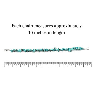 1 Piece Trucker Hat Bill Chain Accessory Detachable Chains for Hat Necklace Purse Assorted Styles (Turquoise)