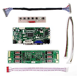 VSDISPLAY HDMI DVI VGA Audio LCD Controller Board for 20.1inch 1680x1050 M201EW01 V0 LTM201M2-L02 LM201WE3-TLB1 30Pin 6CCFL LVDS LCD Screen