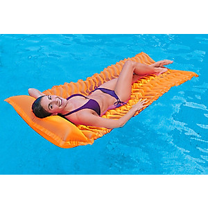 Intex - Tote-N-Float Wave Inflatable Air Mat, (90 inches X 34 inches), (Colors May Vary), (2 Pack)