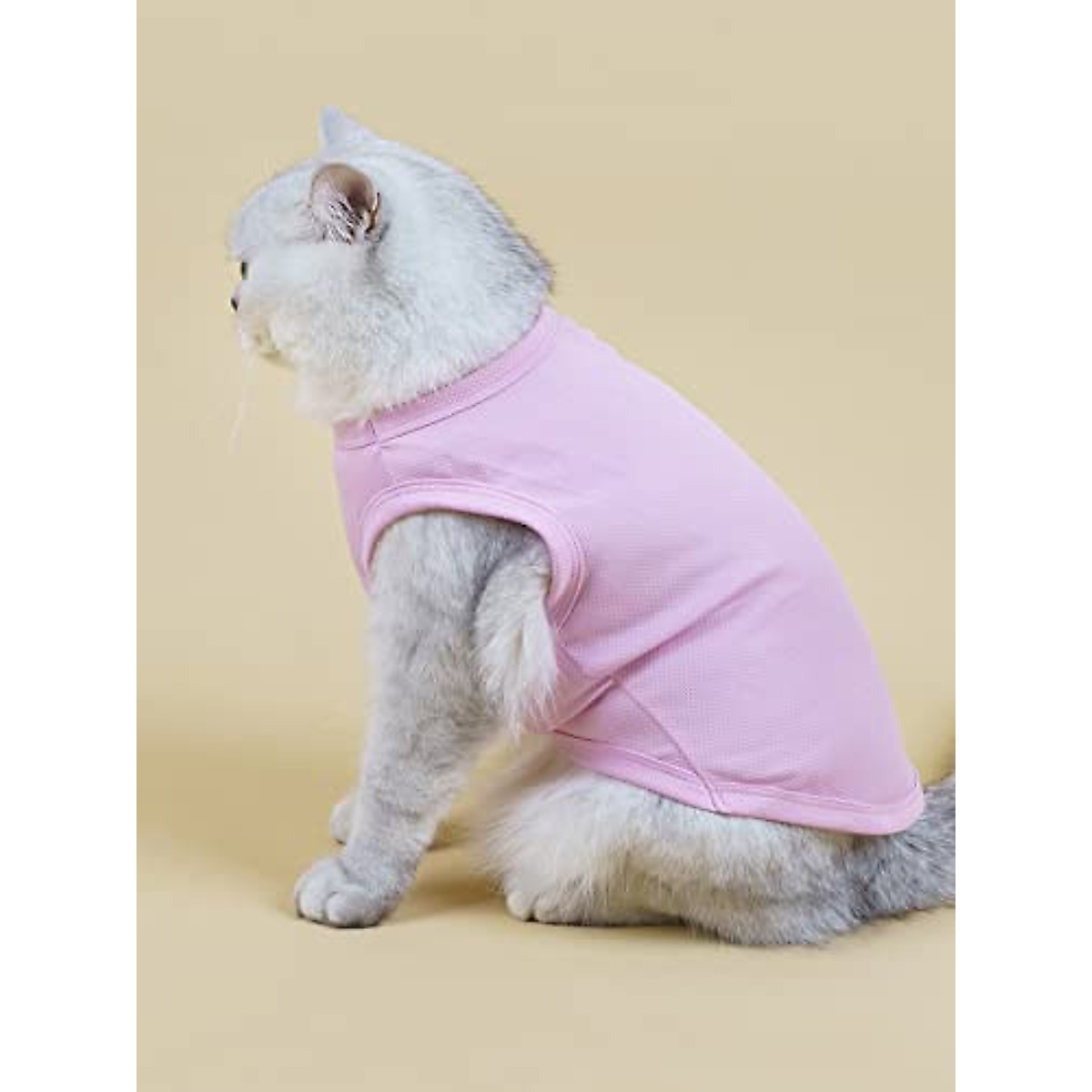 QWINEE 3pcs Dog Shirt Tank Top Puppy Vest Dog Cat Basic Shirts Clothes for Small Medium Dogs Kitten Kitty Multicolor M