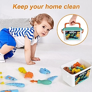 Loktung Take Apart Dinosaur Toys STEM Building Toys Set for Kids Construction Engineering Toys for 3 4 5 6 7 Year Old Boys and Girls