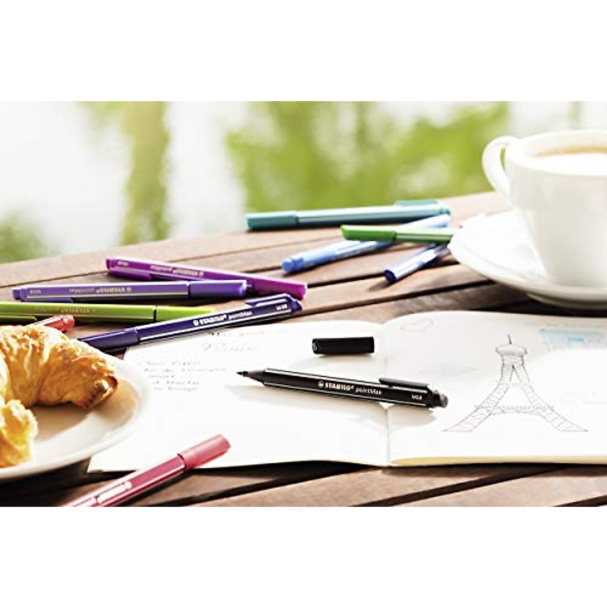 STABILO Nylon Tip Writing Pen pointMax ARTY - Wallet of 18 - Assorted Colors