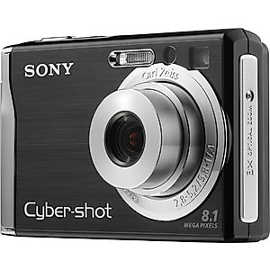 Sony Cybershot DSCW90 8.1MP Digital Camera with 3x Optical Zoom and Super Steady Shot (Black)