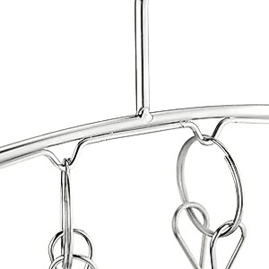 WAIKAS [Pack of 2 pcs] Socks Underwear Hanger,Stainless Steel Hanger，Stainless Steel Sock Hanger with 8 Clips, Suitable for Drying Socks, Underwear, Baby Clothes, Towels
