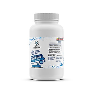 Sodium Hydroxide Flakes ACS Grade - 2 Lb - Premium Quality for Soap-Making, Chemical Reactions, and Professional Laboratories