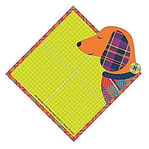 Eureka Multicolor Plaid Dog Themed Square Bulletin Board and Classroom Decorations, 36pcs, 5.5'' x 5.5''