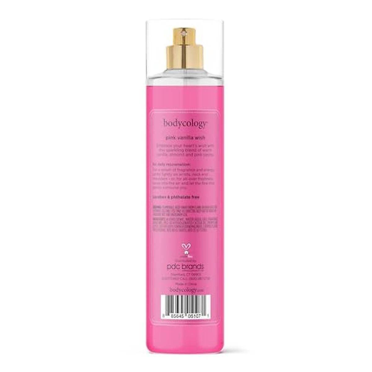 Bodycology Long-Lasting Fragrance Body Mist, Pink Vanilla Wish, 8 fl oz