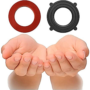 Vetico Garden Hose Washer Heavy Duty Rubber Washer Seals Fit All Standard 3/4 Inch Garden Hose and Water Faucet Fittings,32Packs