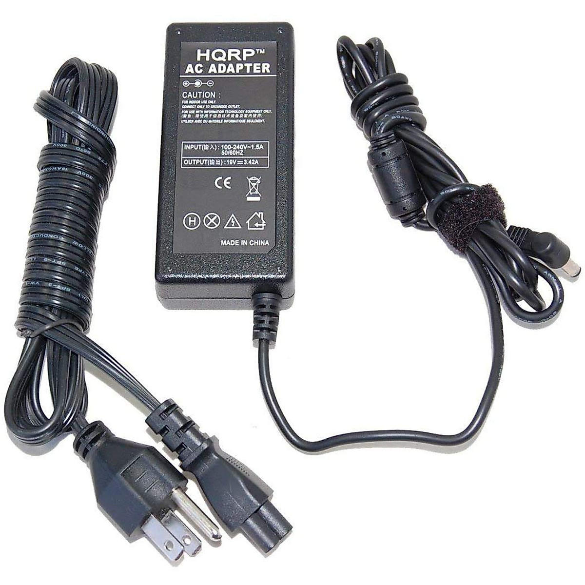 HQRP AC Power Adapter Compatible with Intel NUC Kit D34010WYK / D54250WYK, Adaptor Power Supply Cord