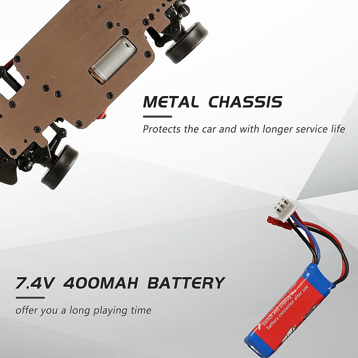 GoolRC WLtoys K969 RC Car, 1:28 Scale 2.4GHz Remote Control Car, 4WD 30KM/H High Speed RC Racing Car, Drift Car for Kids and Adults