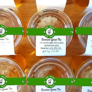 Safe Secure Tamper Evident Seals Stickers for Drink Lids 1"x 9"Tamper Proof Stickers-500Pcs Food Delivery Stickers Sealed for Freshness Labels Drink Food Coffee Milk Tea Ice Cream Safety Seal Stickers