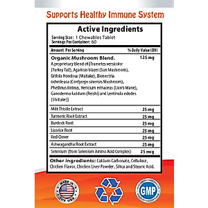 MY LUCKY PETS LLC Dog antioxidant Treats - Dog Immune Support - Overall Health and Wellness Boost - ANTIOXIDANT - Liver Health - Dog Mushroom Supplement - 1 Bottle (60 Treats)