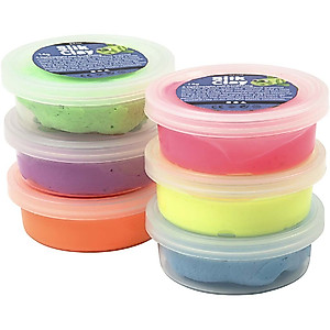 Creativ 6 x 14 g Silk Clay Assorted Colours, Neon